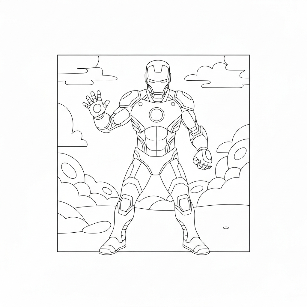 Iron Man Coloring Book Pages Coloring Pages - Free Printable PDF